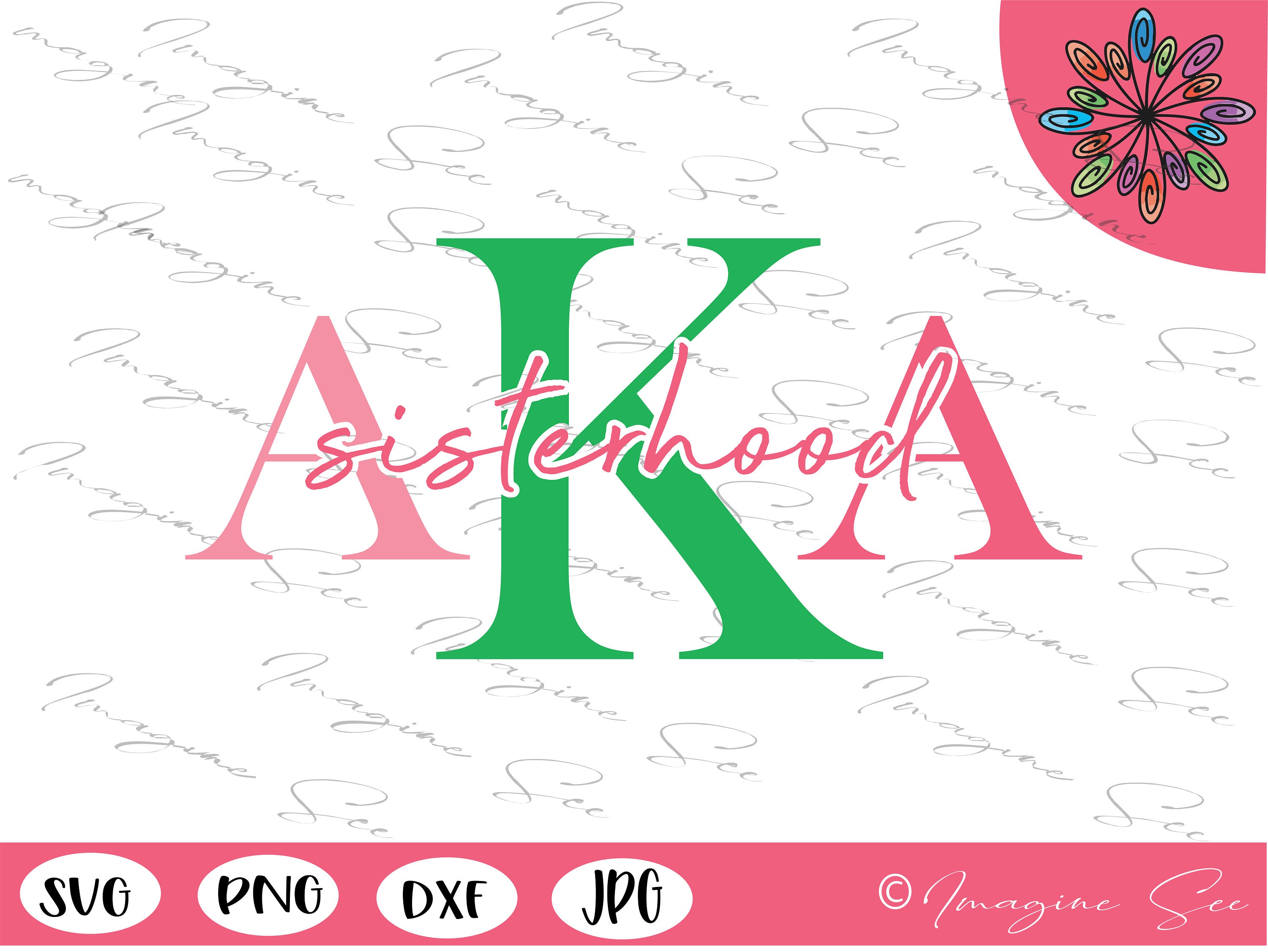 AKA Svg Alpha Kappa Alpha Sorority Svg AKA Sisterhood Svg - Etsy