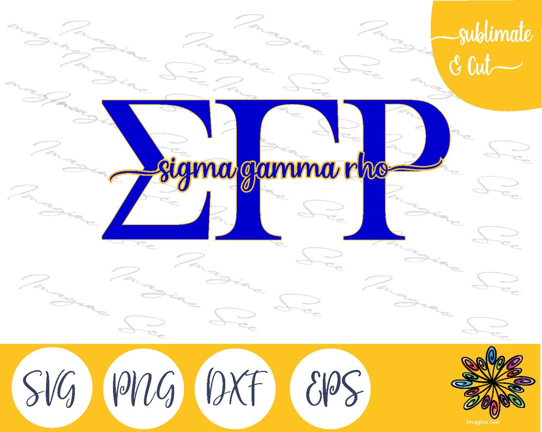 Sigma Gamma Rho Sorority Svg, Greek Letters PNG, Greek Svg, Digital ...