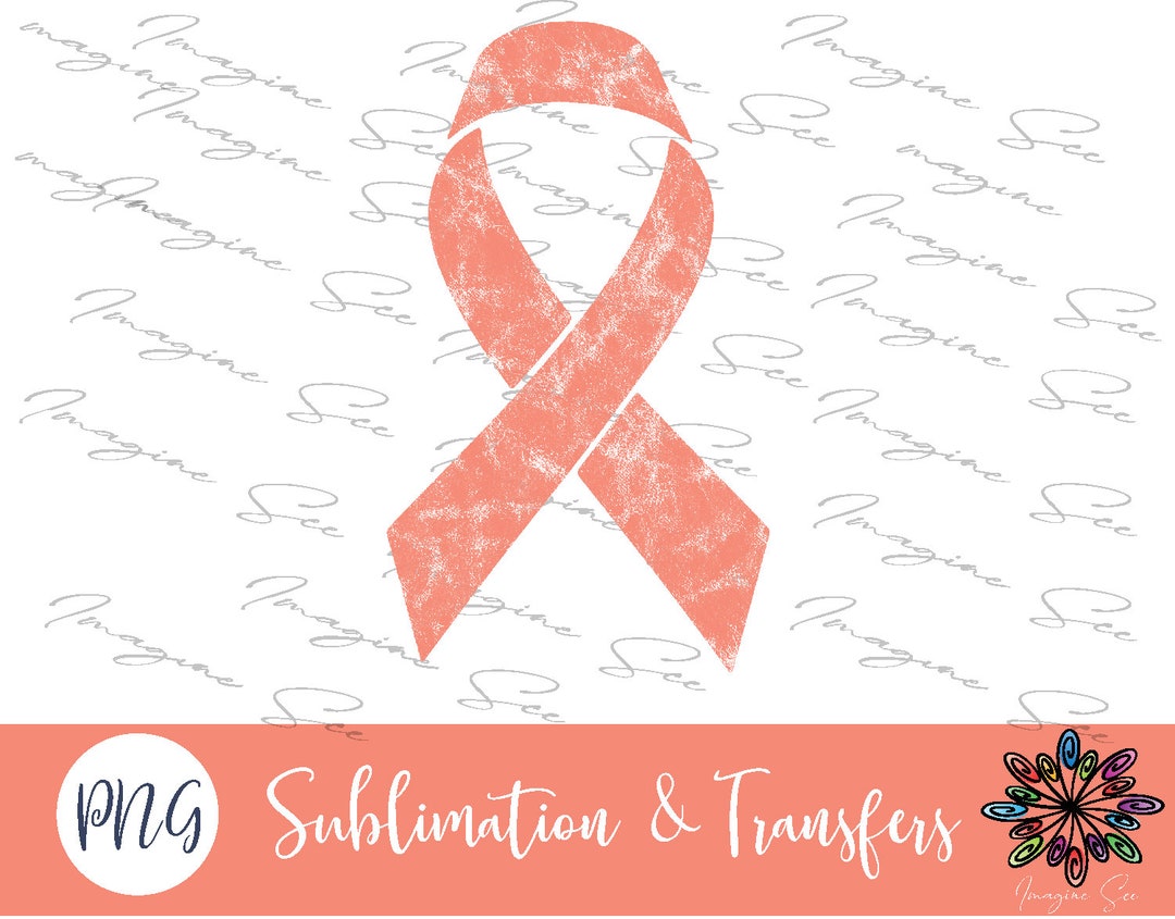 Cancer Ribbon Png, Worn Ribbon Png, Ribbon Silhouette, Endometrial ...
