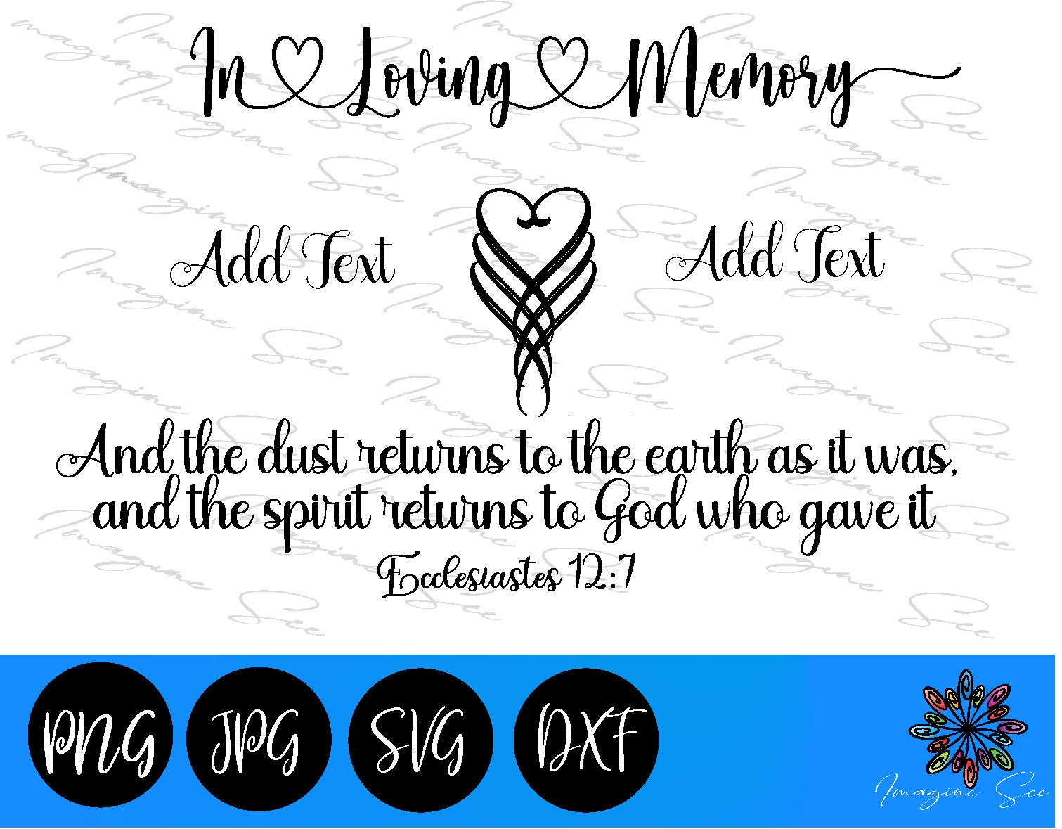In Memory of Svg in Memory of Sign in Memory Decal Memorial - Etsy
