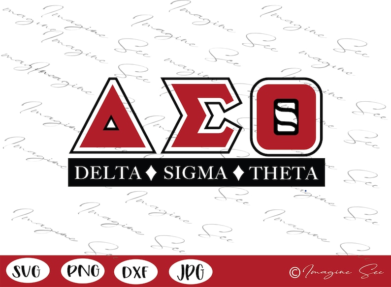 Delta Sigma Theta Sorority SVG: Greek Letters (digital Files) - Etsy