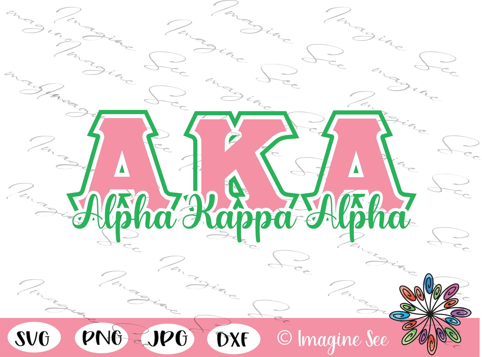 AKA Svg Alpha Kappa Alpha Sorority Svg Large Greek Letters - Etsy