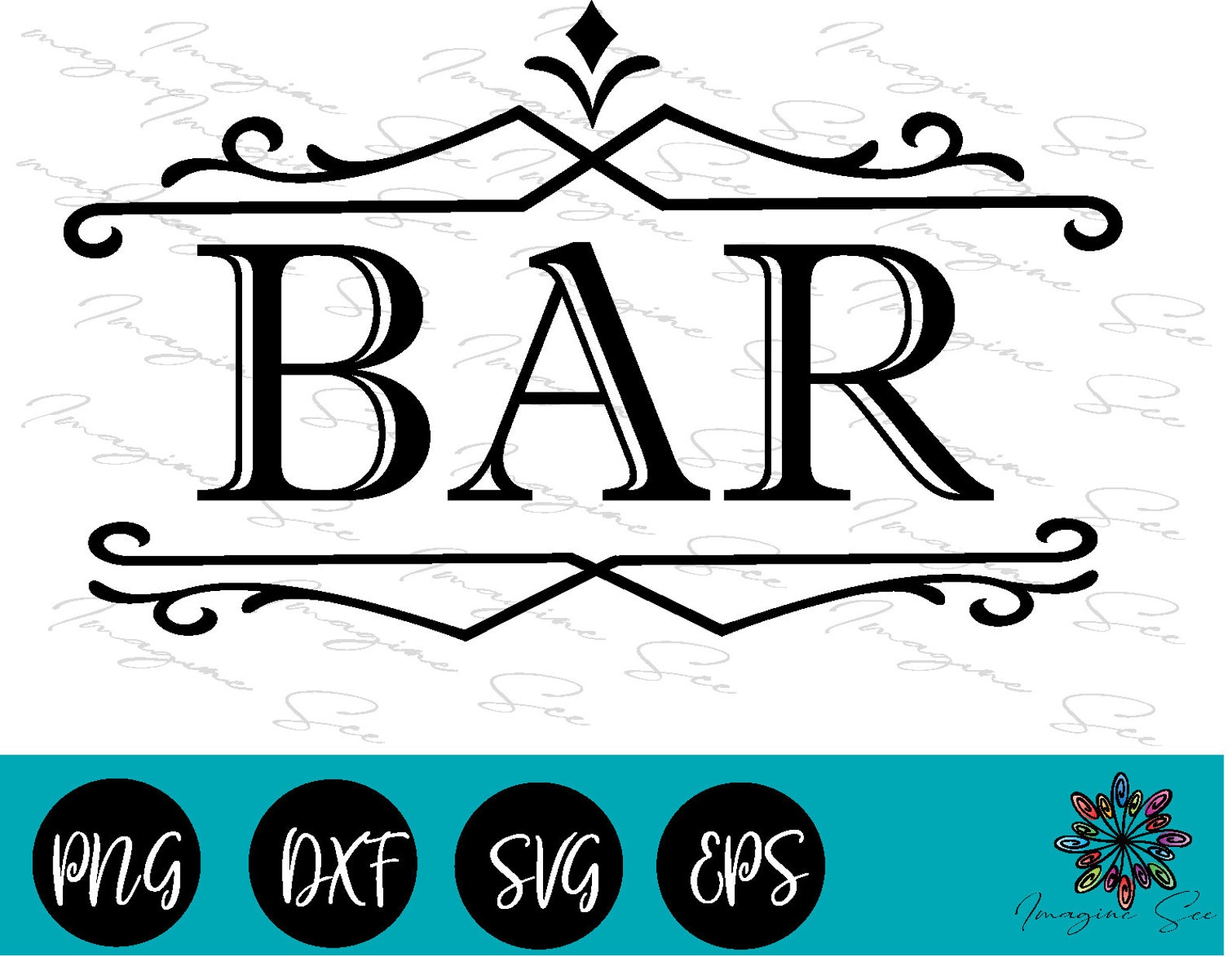 Wedding Svg Wedding Bar Svg Classic BAR Sign Art BAR SVG - Etsy
