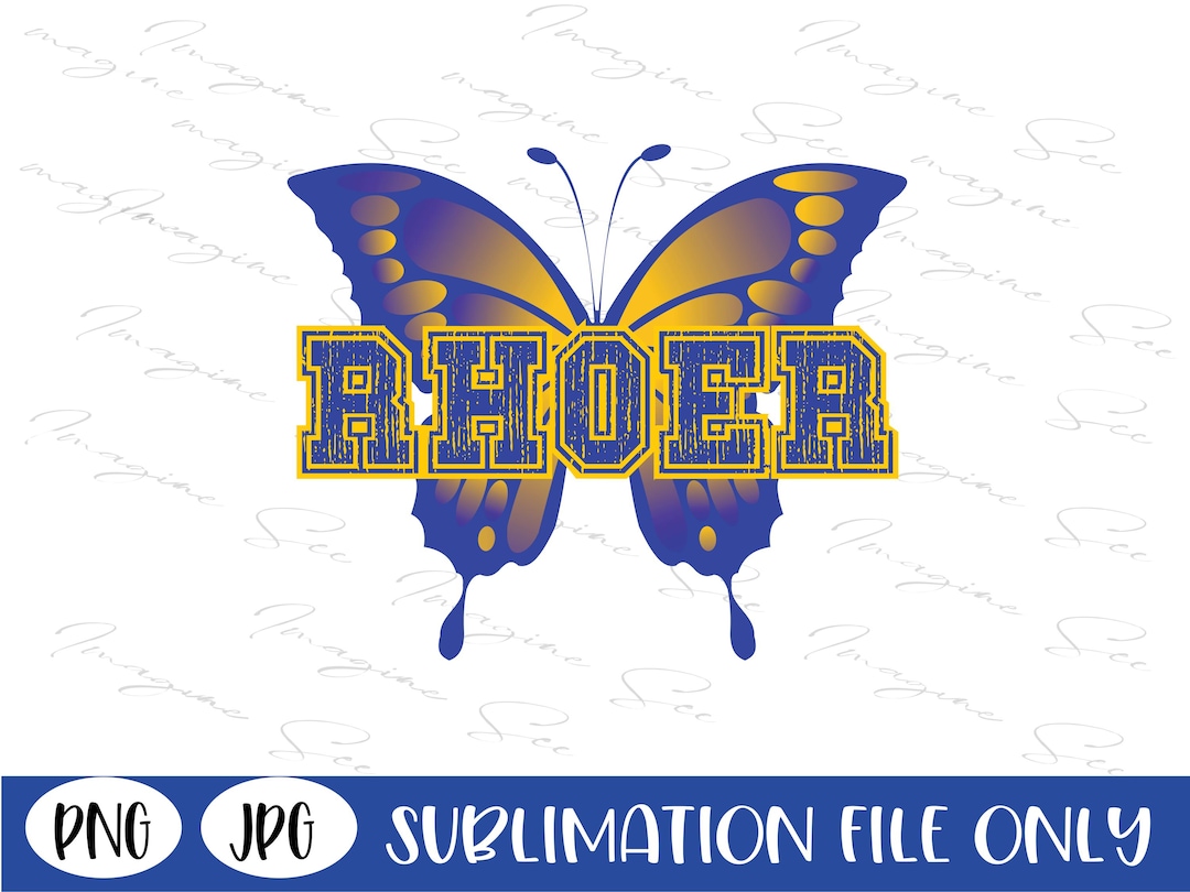 Sigma Gamma Rho Rhoer Butterfly: Sorority PNG JPG (sublimation) - Etsy