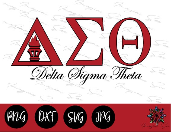 Delta Sigma Theta Sorority Svg Greek Letters PNG Greek Svg - Etsy