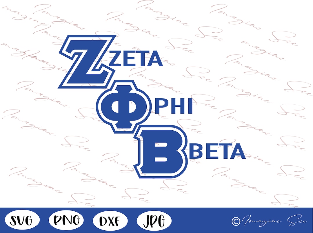 ZPB Svg, Zeta Phi Beta Sorority Svg, ZPB Sisterhood Svg, Large Greek ...