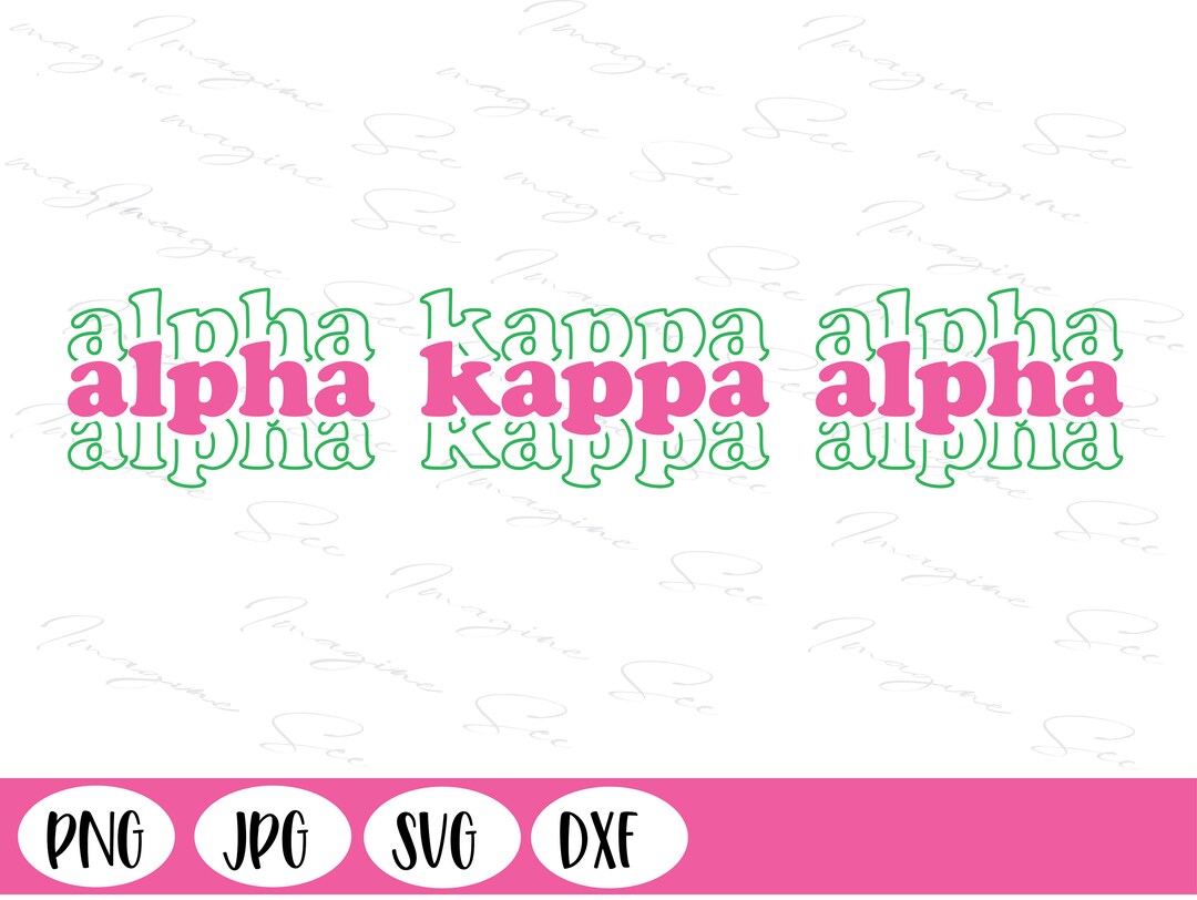 AKA svg, Alpha Kappa Alpha Sorority svg, Letras griegas grandes PNG ...