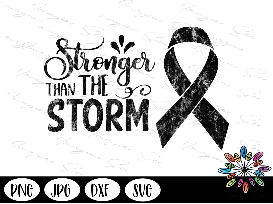 Cancer Ribbon Png, Distressed Cancer Png, Ribbon Silhouette, Cancer Png ...