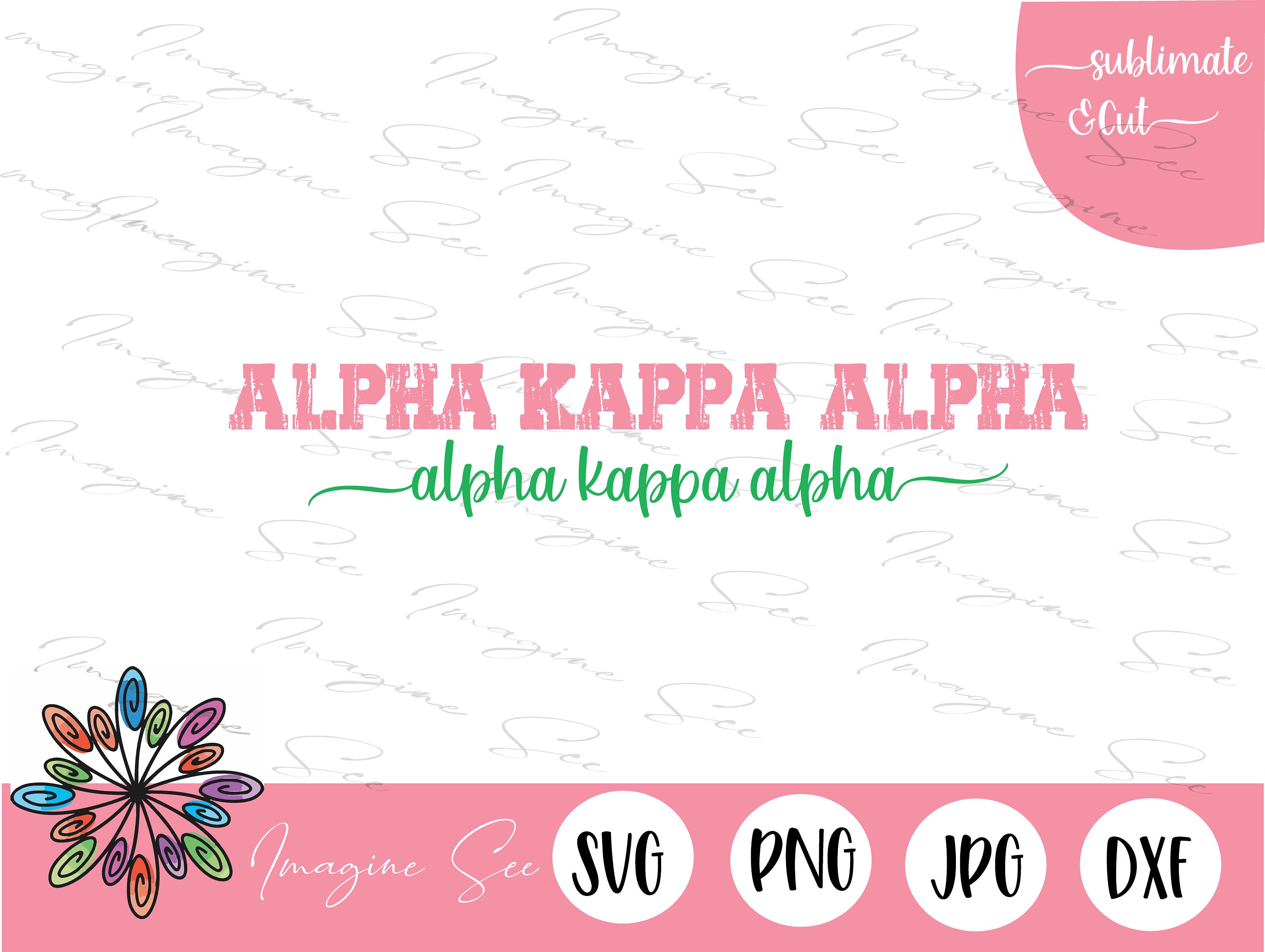 Alpha Kappa Alpha Sorority Svg Collegiate Svg Greek Letters - Etsy