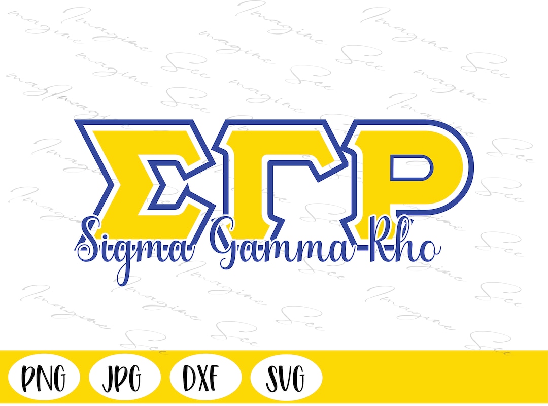 Sigma Gamma Rho Sorority Svg, Greek Letters PNG, Greek Svg, Digital ...