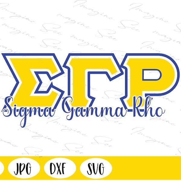 Sigma Gamma Rho Svg - Etsy