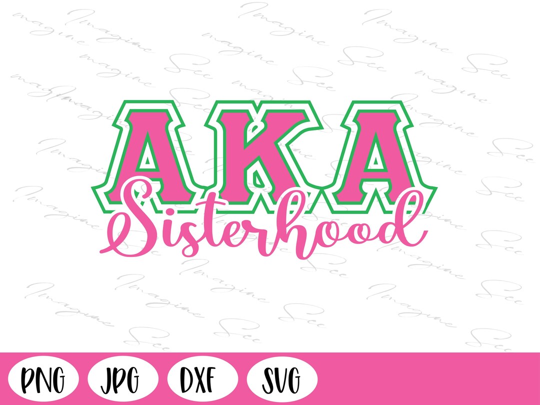 AKA Svg, Alpha Kappa Alpha Sorority Svg, Large Greek Letters PNG, Greek ...