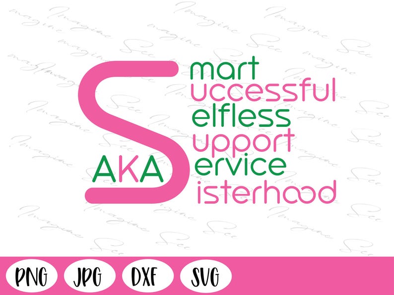Alpha Kappa Alpha SVG: AKA Greek Letters (digital Download) - Etsy
