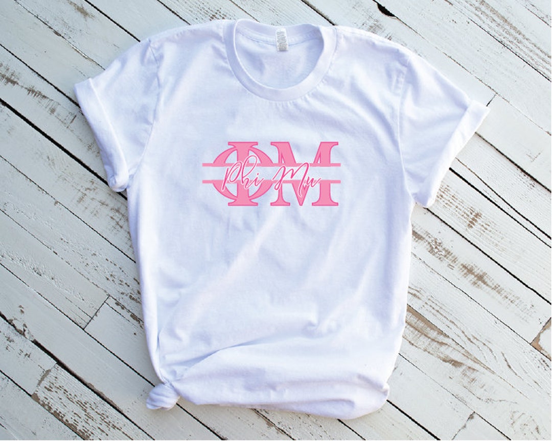 Phi Mu Sorority SVG: Greek Letters Monogram (digital Download) - Etsy