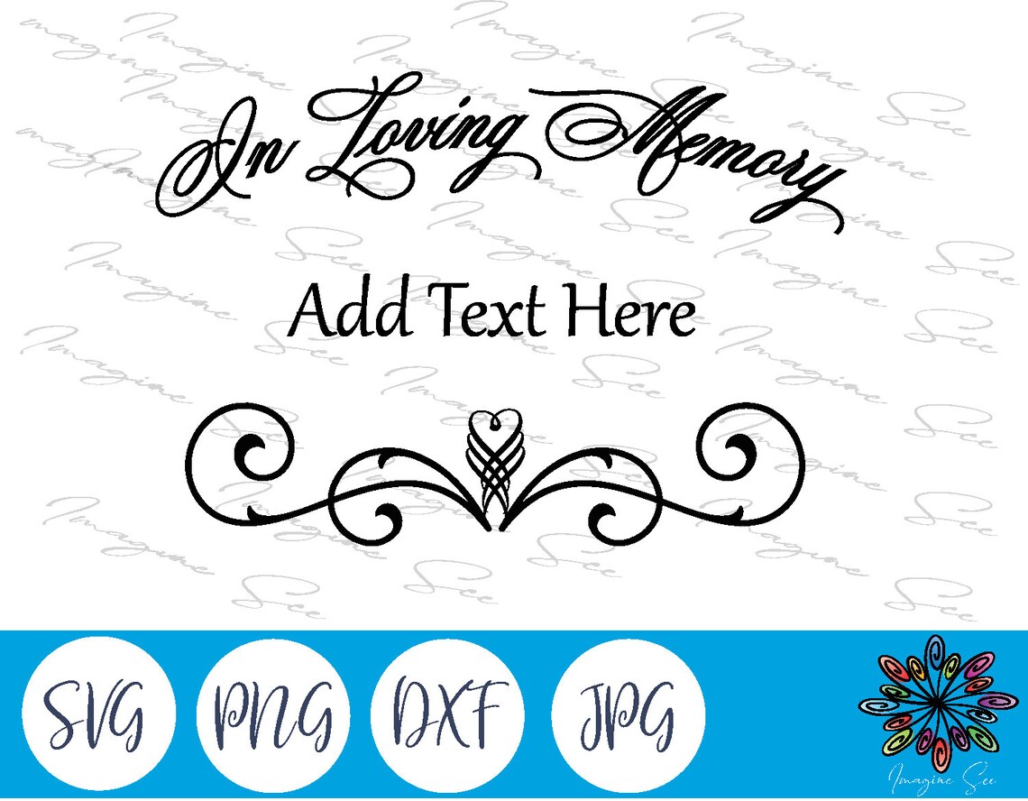 In Memory of Svg in Memory of Sign in Memory Decal Memorial - Etsy