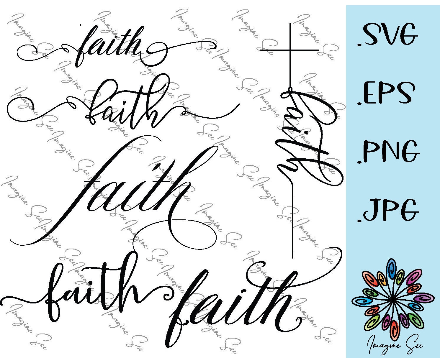Faith SVG Love Religious SVG Faith Font SVG Digital | Etsy