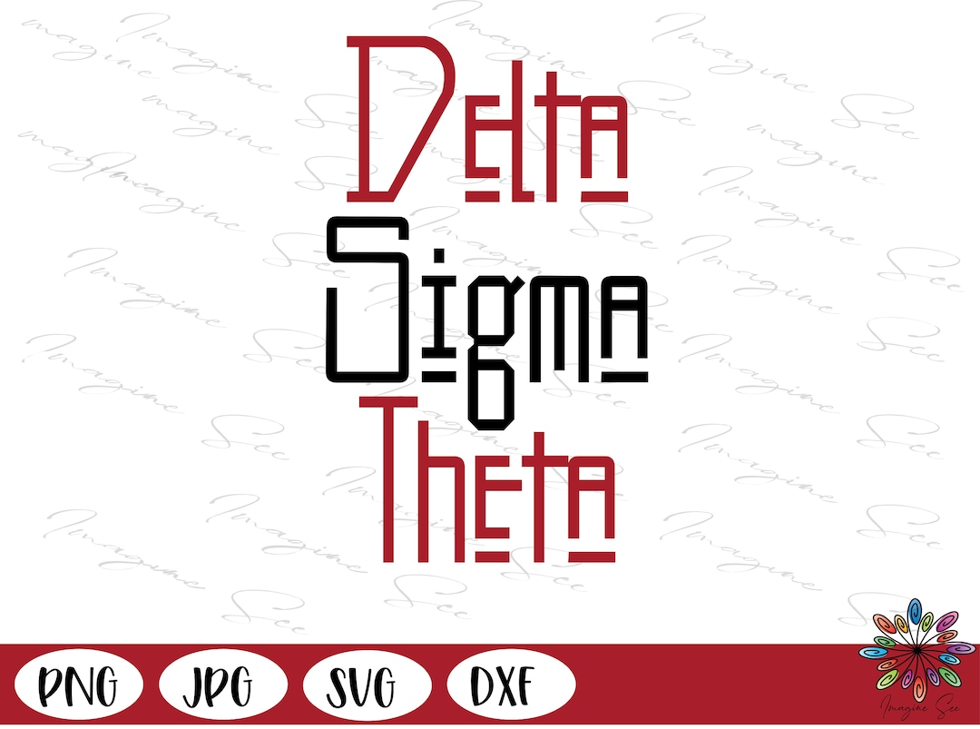 Stacked Delta Sigma Theta Sorority Svg, Greek Letters PNG, Split Greek ...