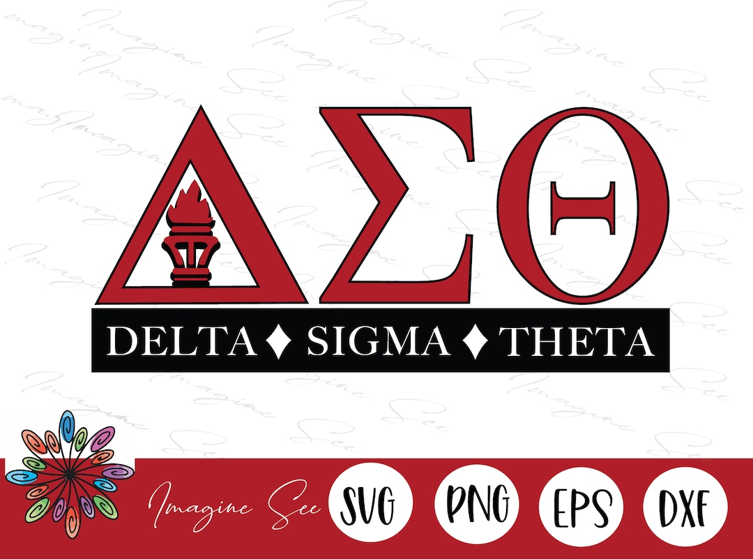 Delta Sigma Theta Sorority Svg, Greek Letters PNG, DST Greek Svg ...