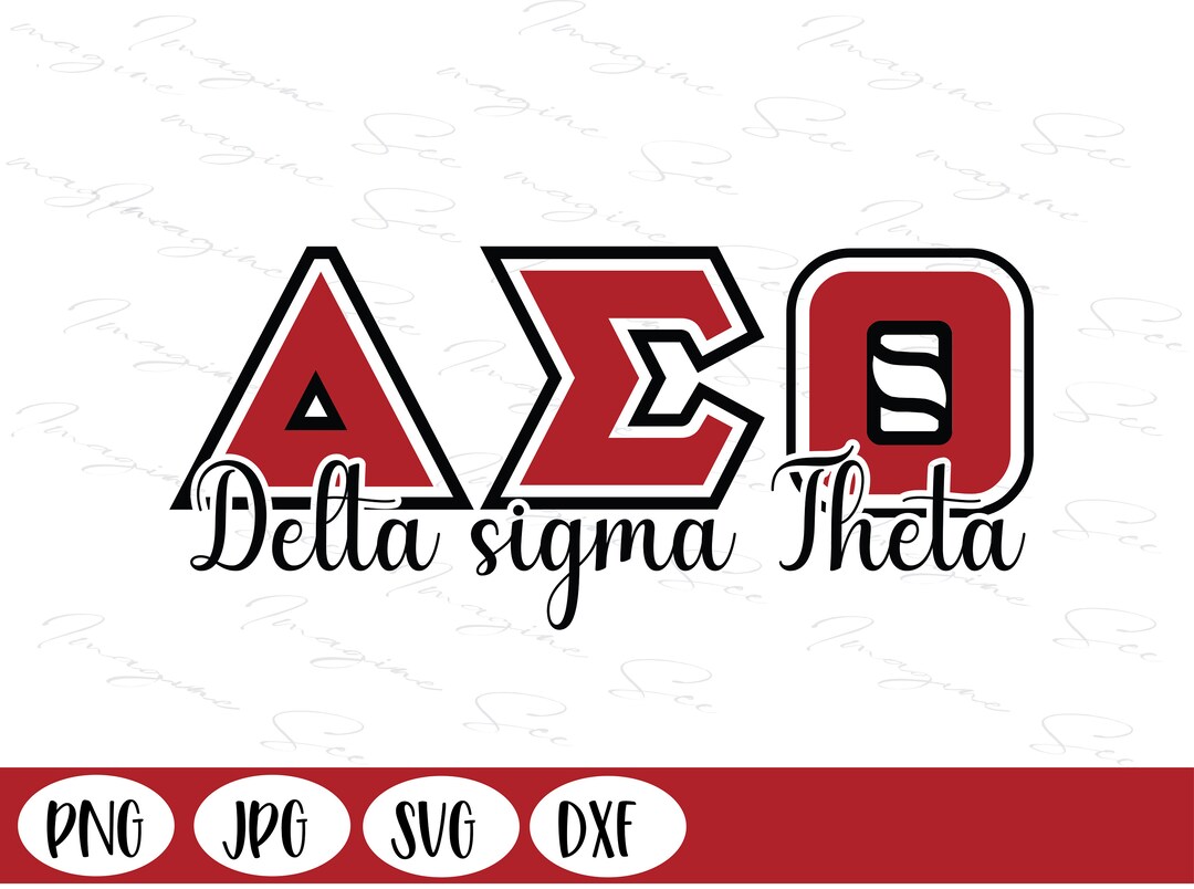 Delta Sigma Theta SVG: Greek Letters Cricut, Silhouette (digital ...