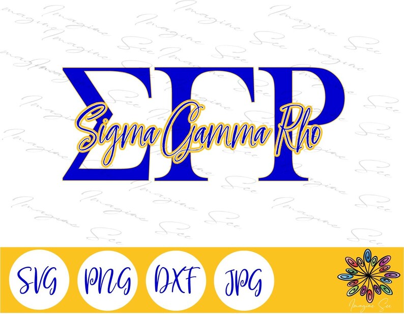 Sigma Gamma Rho Sorority Svg Greek Letters PNG Greek Svg - Etsy