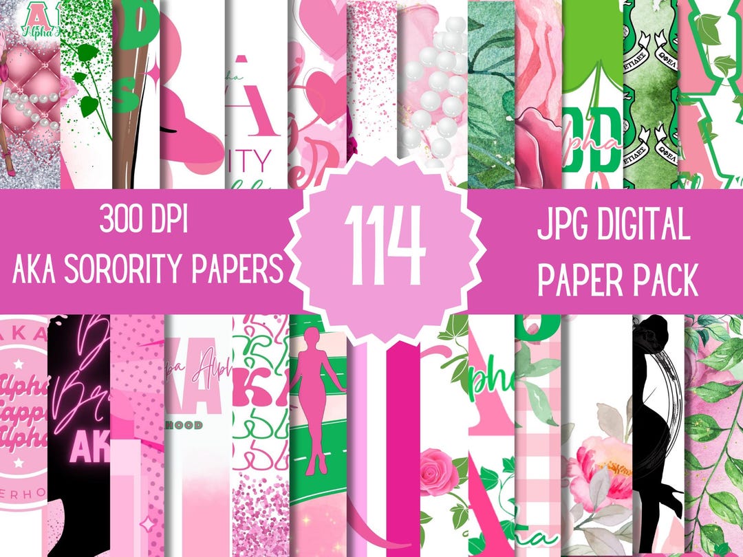 15 Sorority Digital Paper, Printable Paper, Pink Digital Paper Pack ...