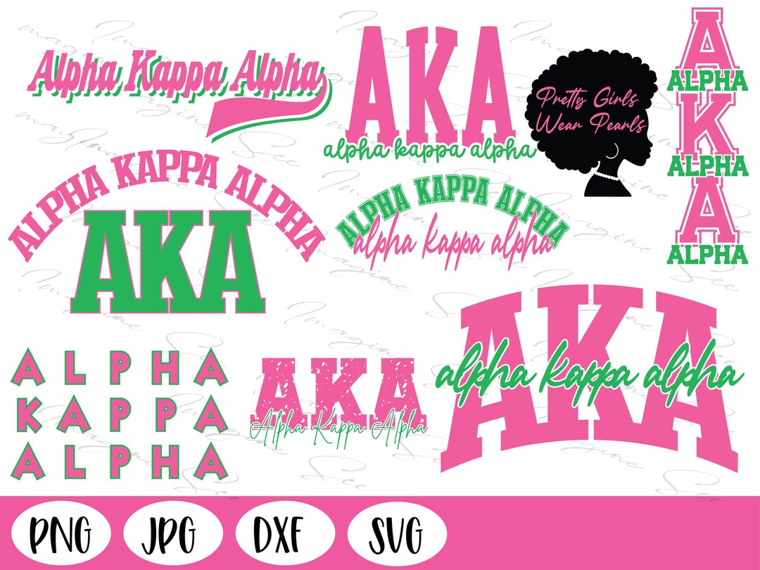 AKA Sorority SVG: Alpha Kappa Alpha Sisterhood Files (digital Download ...