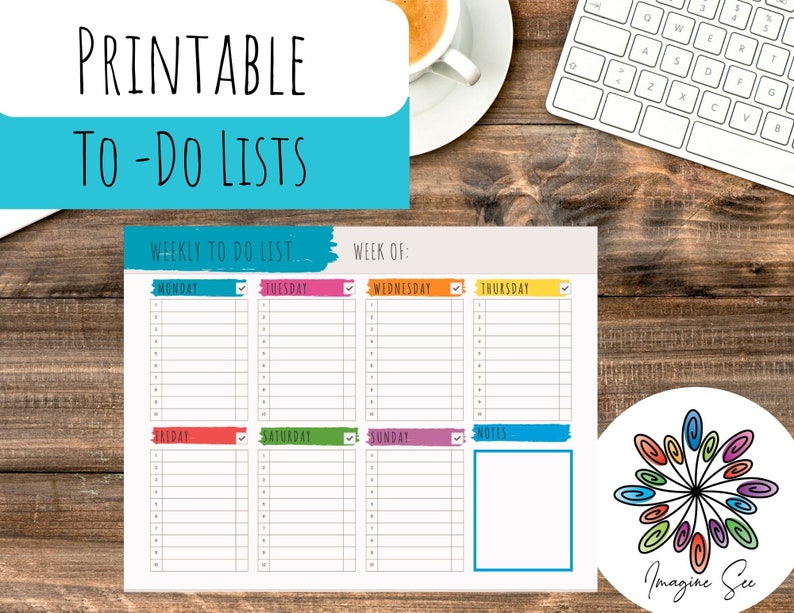 Printable to Do List Editable Checklist Editable to Do List - Etsy