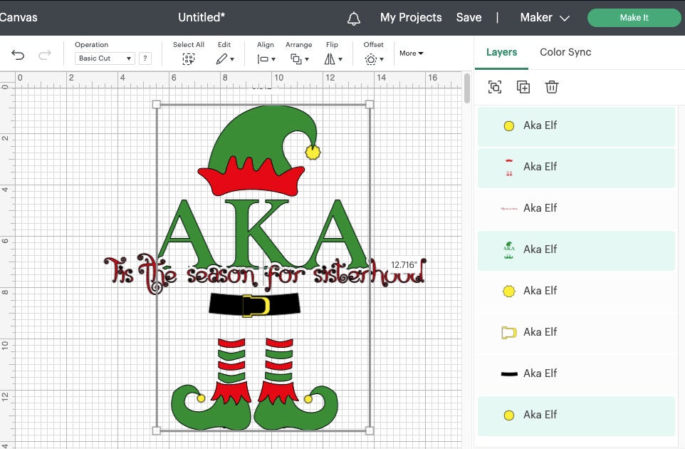 SVG de duende navideño (también conocido como diseño de hermandad ...