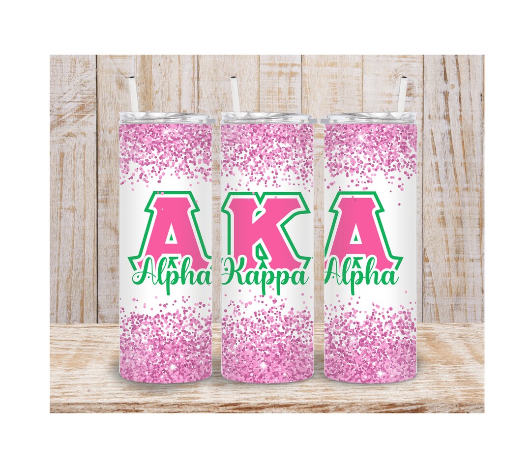 20 Oz Skinny Tumbler Straight, Alpha Kappa Alpha Jpg, AKA Cup Wrap, AKA ...