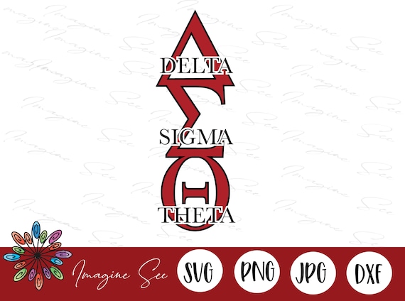 Stacked Delta Sigma Theta Sorority svg Greek Letters PNG - Etsy México