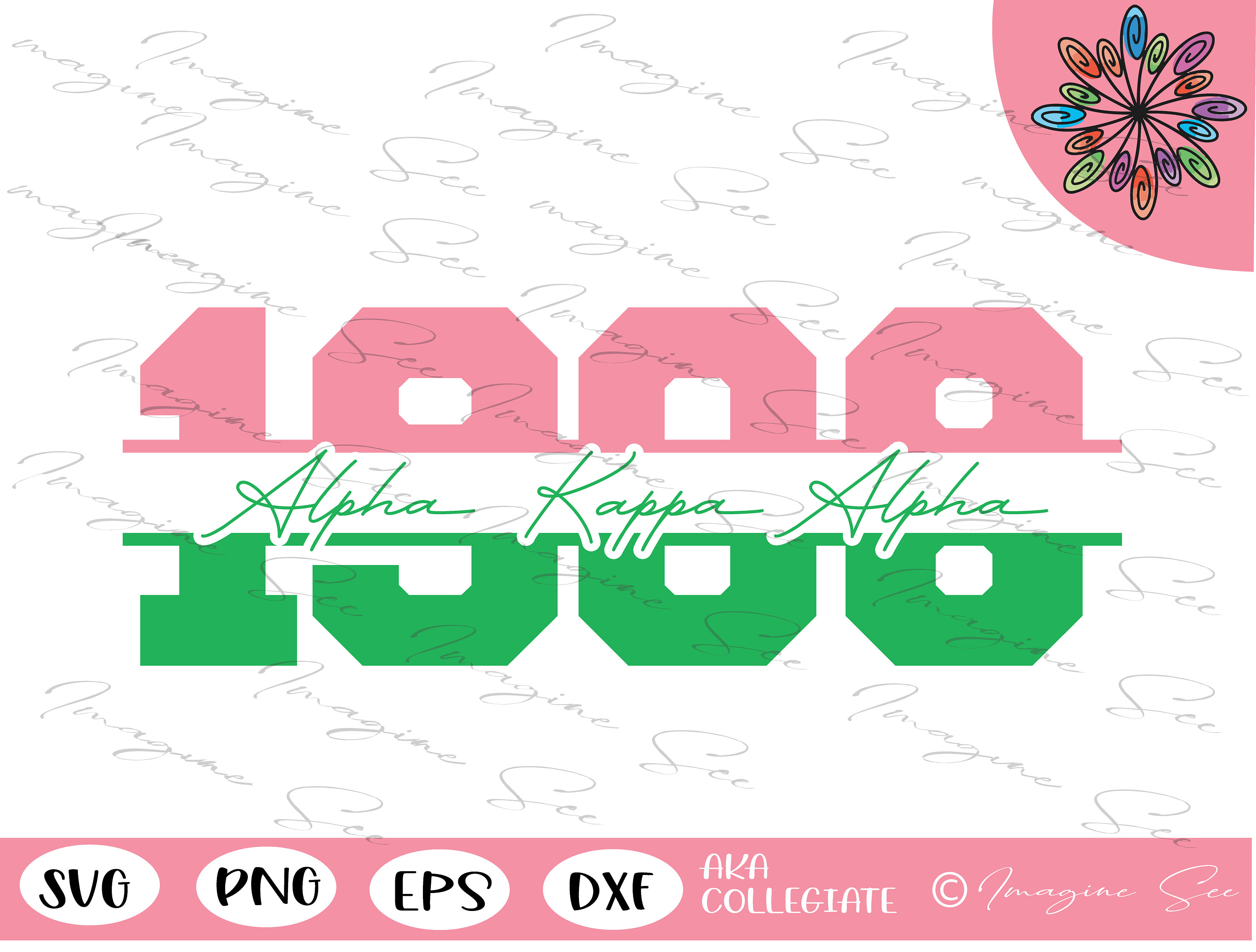 Alpha Kappa Alpha Sorority Silhouette