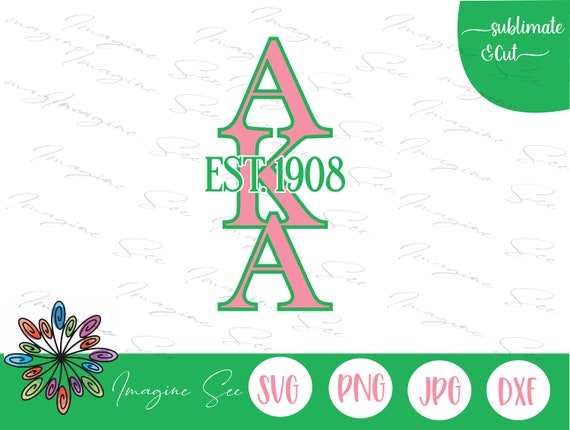 Alpha Kappa Alpha Sorority Svg Stacked Greek Letters PNG AKA | Etsy ...