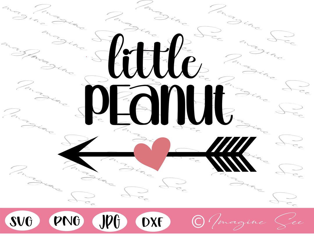 Little Peanut Svg, Love Clipart, Valentines Day Svg, Love Svg, Cupid ...