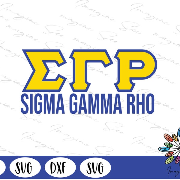 Sigma Gamma Rho Svg - Etsy