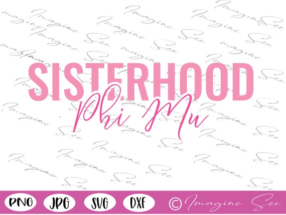 Split Phi Mu Sorority Svg Rush Svg Greek Letters PNG - Etsy