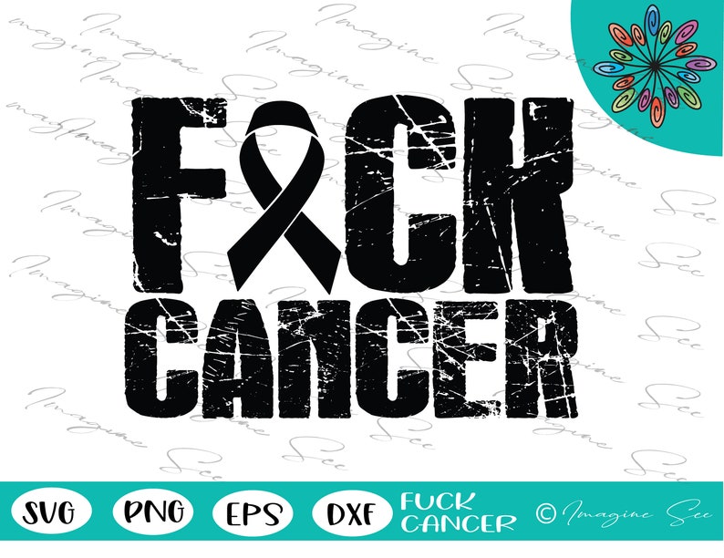 Cancer Ribbon Png Distressed Cancer Png Ribbon Silhouette - Etsy