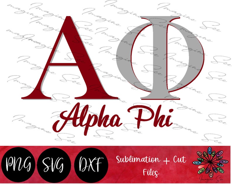 Alpha Phi svg Greek Letters svg PNG Greek Svg Digital | Etsy