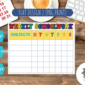 Printable or Editable Homework Checklist, Editable Weekly to Do List ...