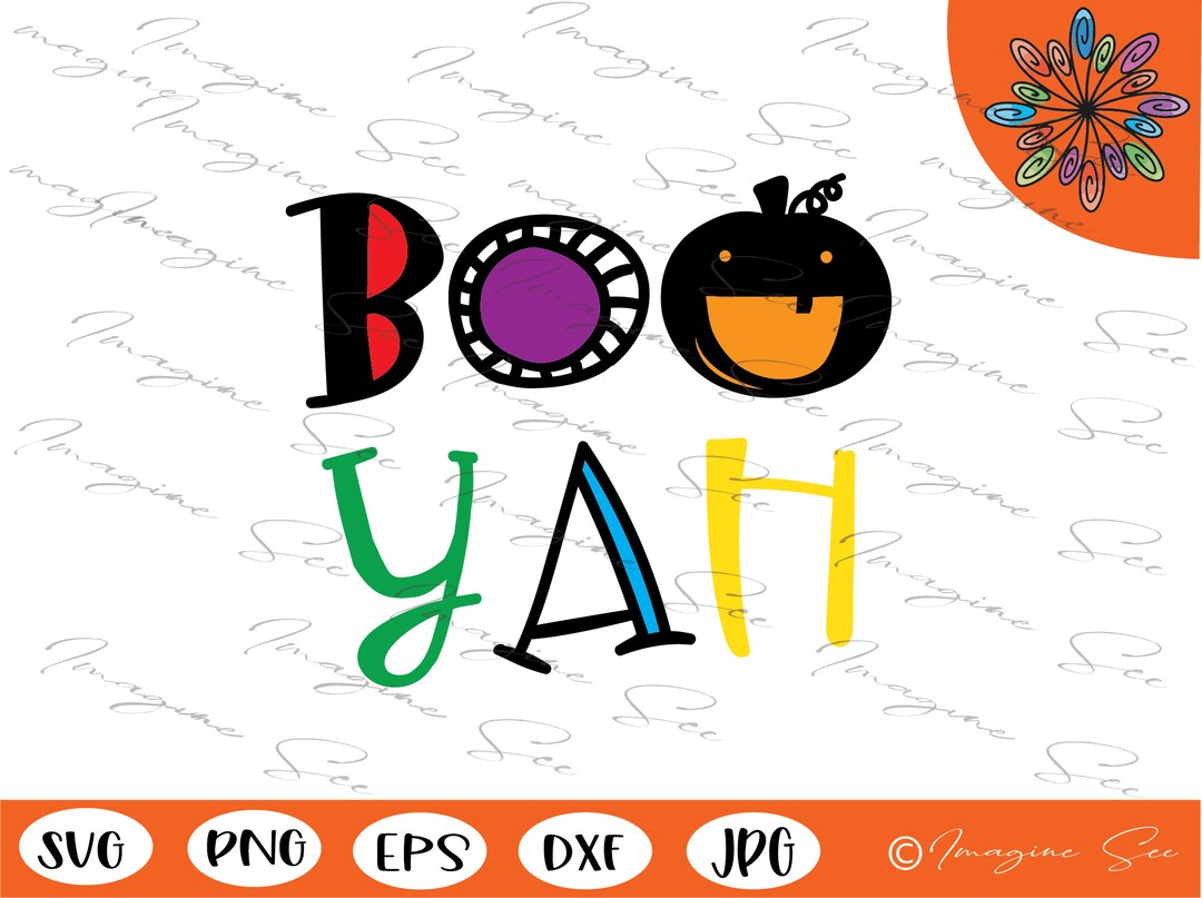 Boo Yah Svg Ghost Svg Halloween Svg Spider Web Svg Spooky - Etsy