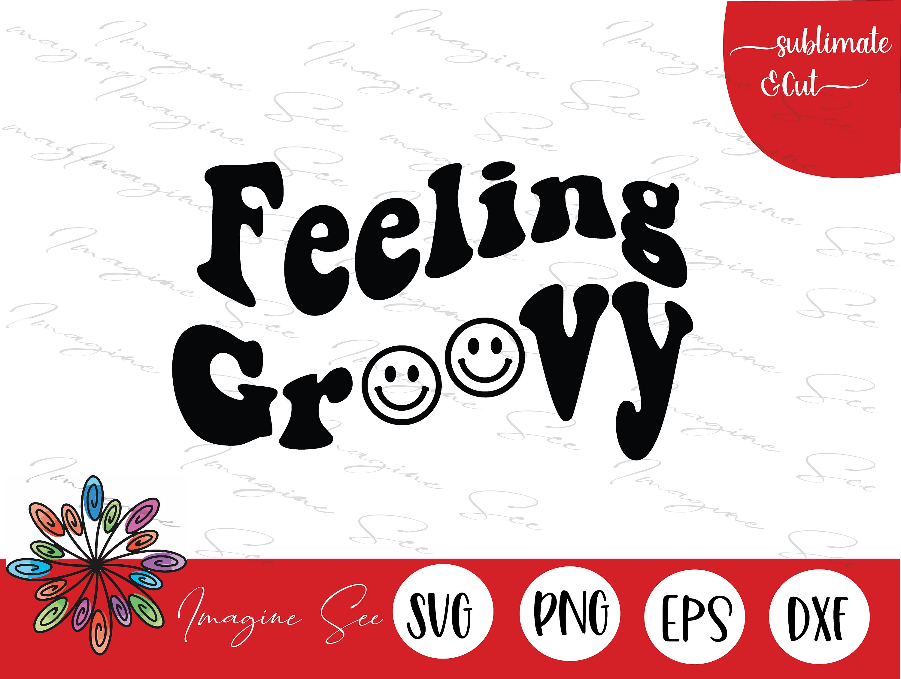 Feeling Groovy Vintage Svg Retro Svg 70's Svg Smiley | Etsy