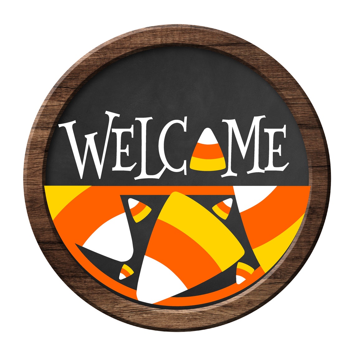 Candy Corn Sign Svg Fall SVG Candycorn Svg Porch Sign Svg | Etsy