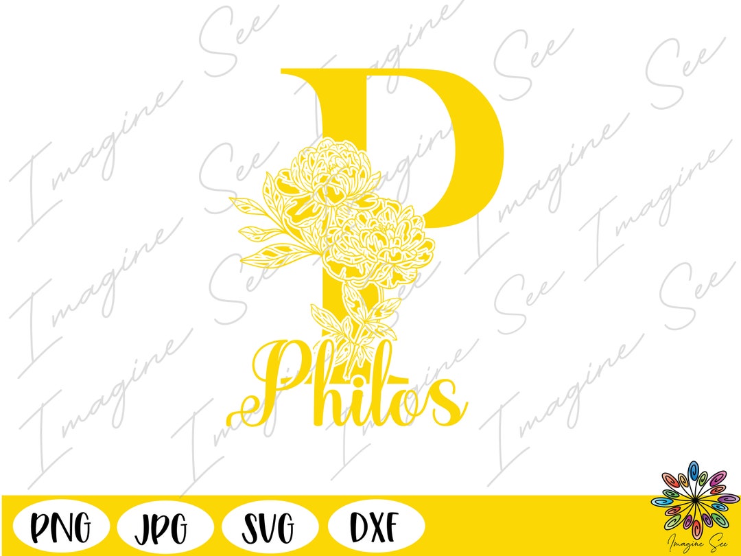 Sigma Gamma Rho SVG: Philos Carnation, Greek Letters (digital Files) - Etsy