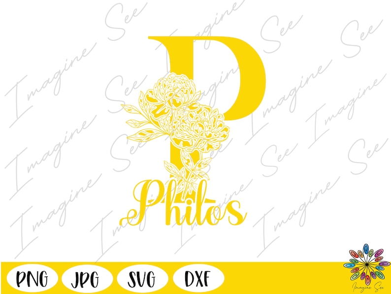 Sigma Gamma Rho SVG: Philos Carnation, Greek Letters (digital Files) - Etsy