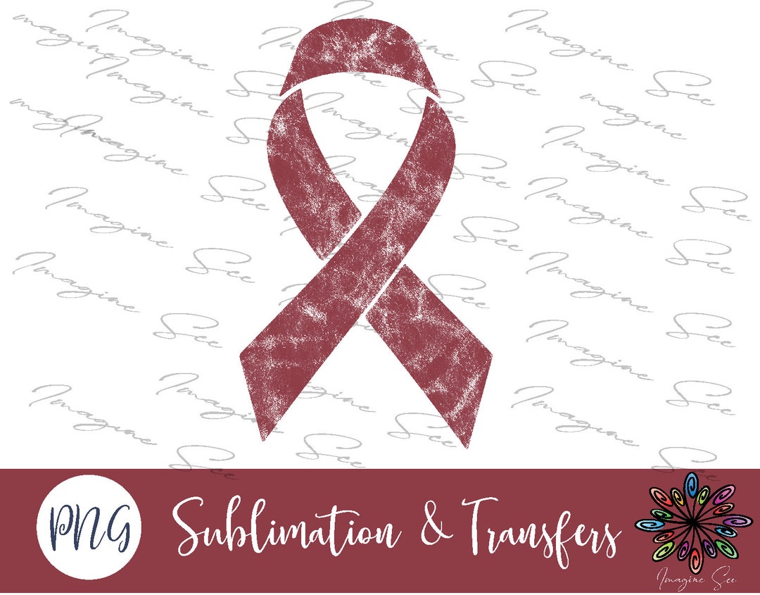 Cancer Ribbon Png, Worn Ribbon Png, Ribbon Silhouette, Multiple Myeloma ...