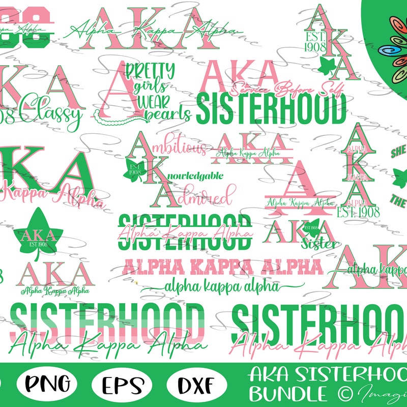 Aka Sorority Svg - Etsy
