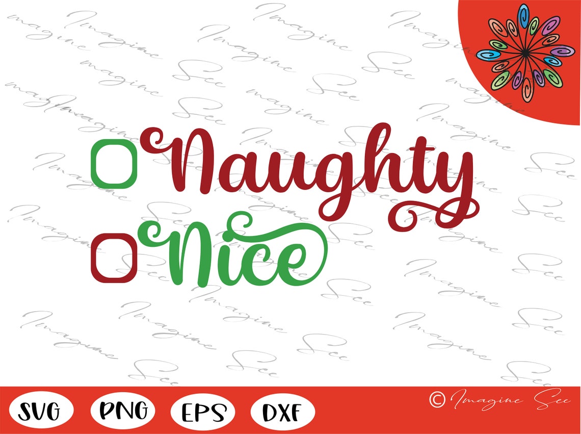 Christmas Naughty Nice Svg Naughty Svg Santa Svg Xmas Svg - Etsy