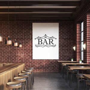 Wedding Svg, Wedding Bar Svg, Classic BAR Sign Art, BAR SVG, Bar Dxf ...
