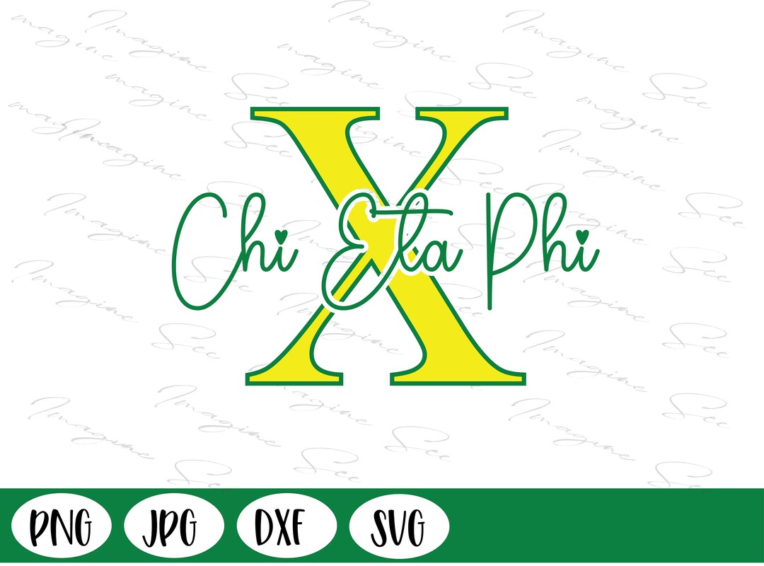CEP Svg, Monogram Chi Eta Phi Sorority Svg, Large Greek Letters PNG ...