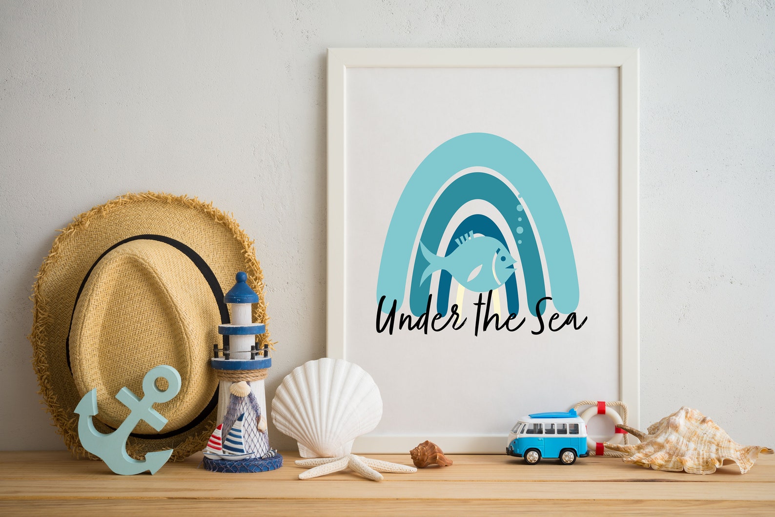 Seaside svg Beachy Rainbow svg Rainbow decals Beach decal - Etsy España