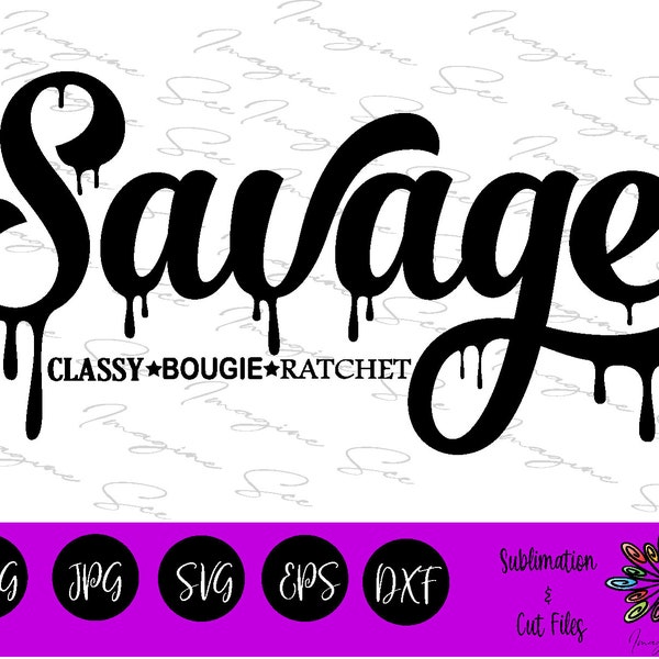 Savage Drip Svg - Etsy